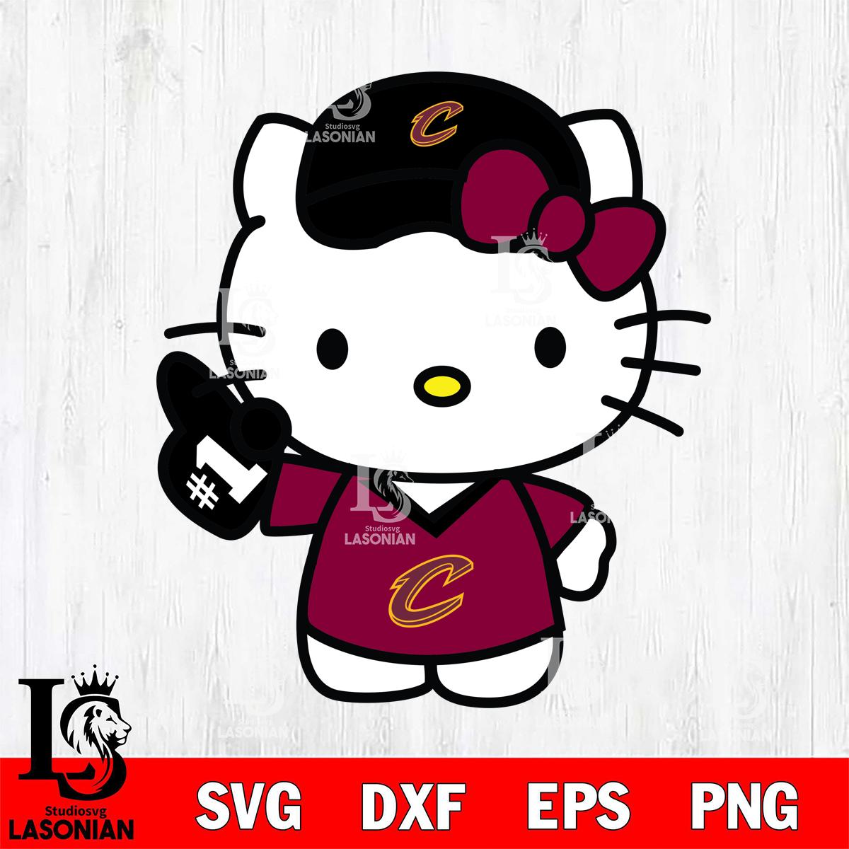 Cleveland Cavaliers Hello Kitty basketball 2 – lasoniansvg