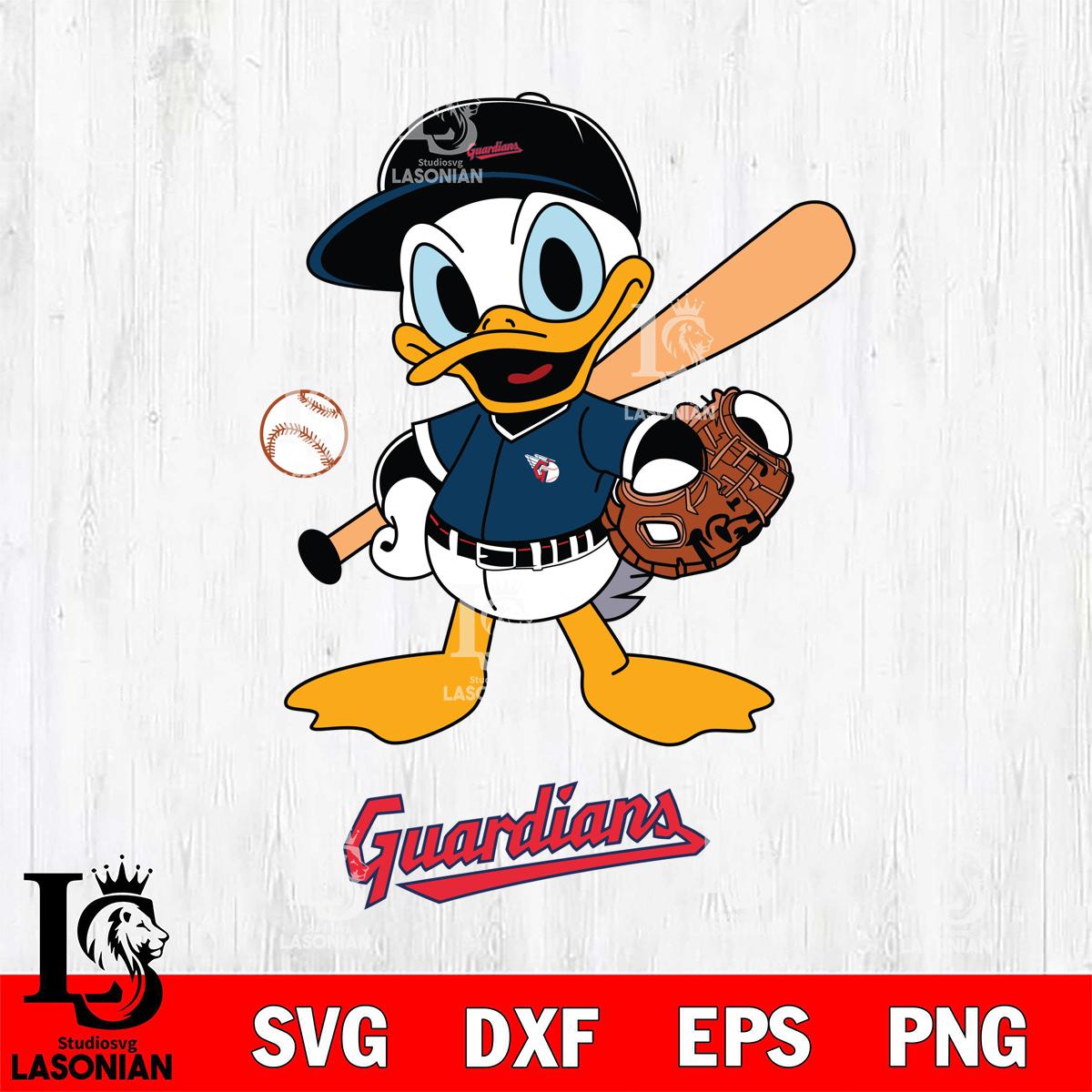 Cleveland Guardians Donald Duck Baseball – lasoniansvg