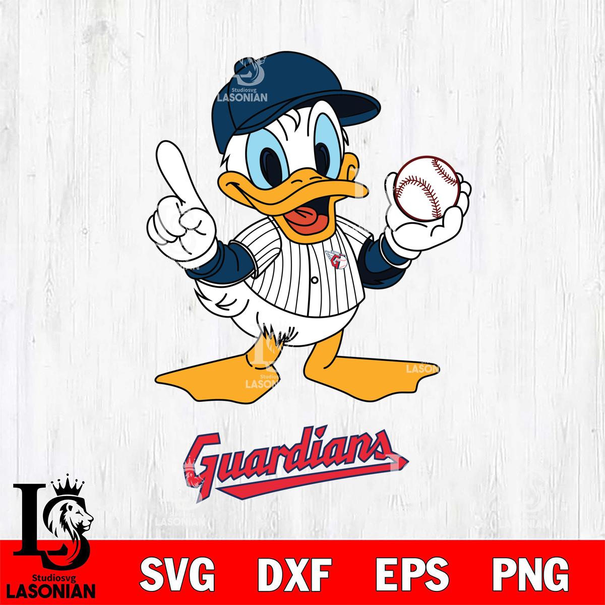 Cleveland Guardians Donald Duck number one Baseball – lasoniansvg
