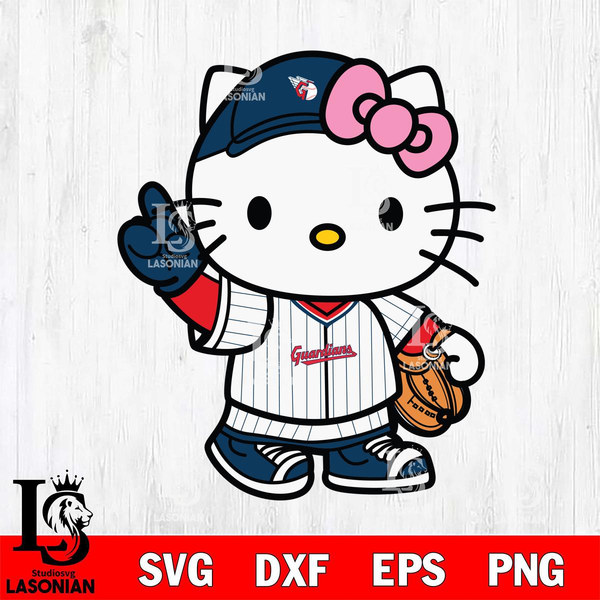 Cleveland Guardians Pink Hello Kitty Baseball – lasoniansvg