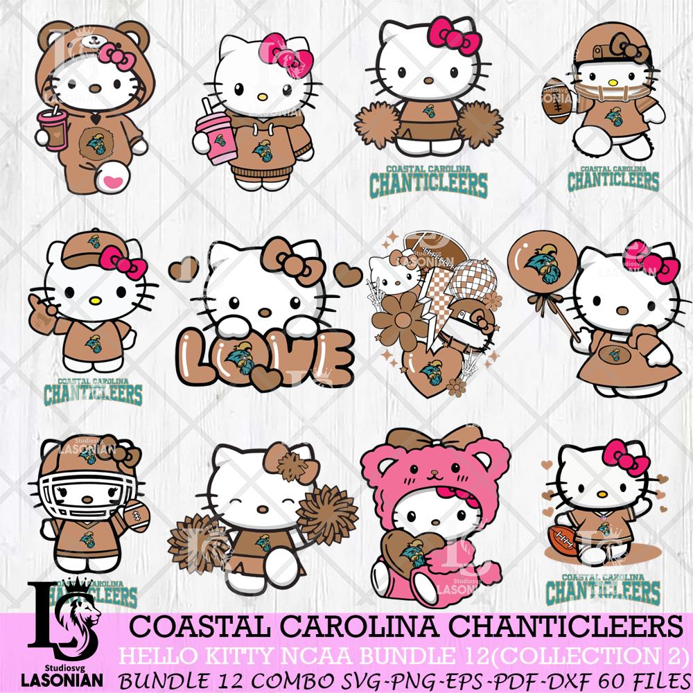 Coastal Carolina Chanticleers Hello Kitty Bundle 12 SVG – lasoniansvg