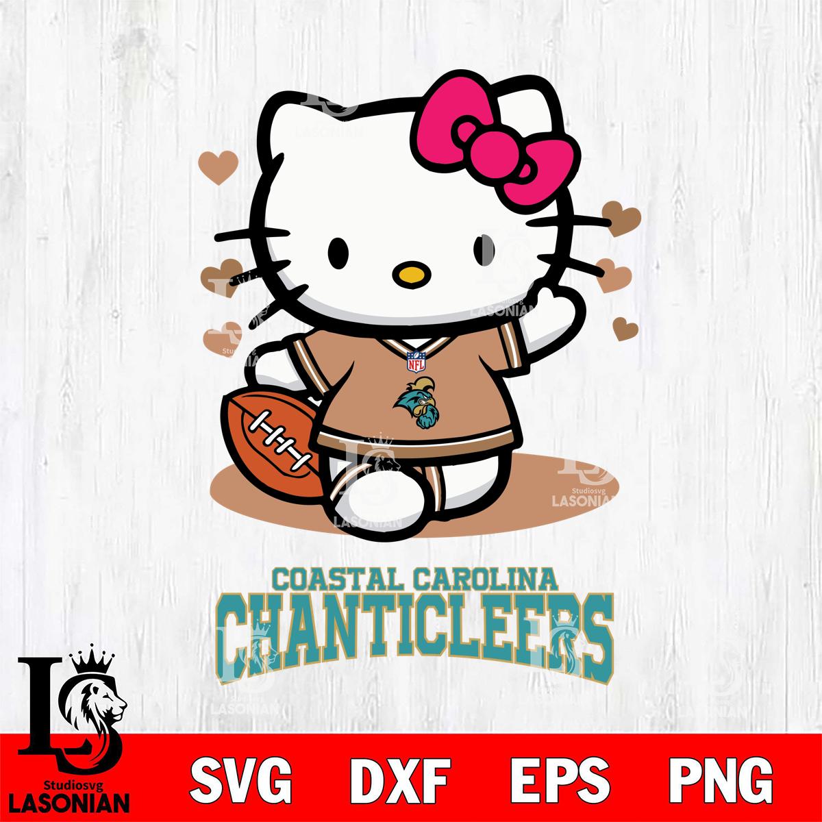 Coastal Carolina Chanticleers Hello Kitty NCAA 3 – lasoniansvg