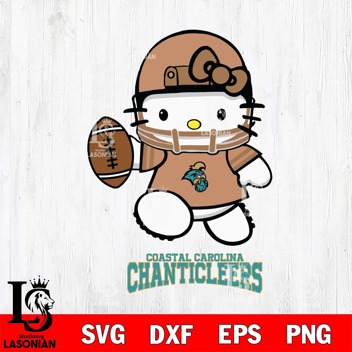 Coastal Carolina Chanticleers Hello Kitty NCAA 4 – lasoniansvg
