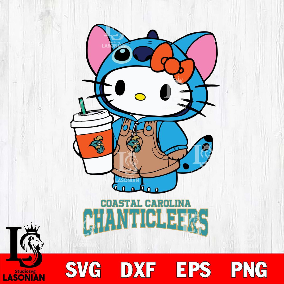 Coastal Carolina Chanticleers Hello Kitty Stitch – lasoniansvg