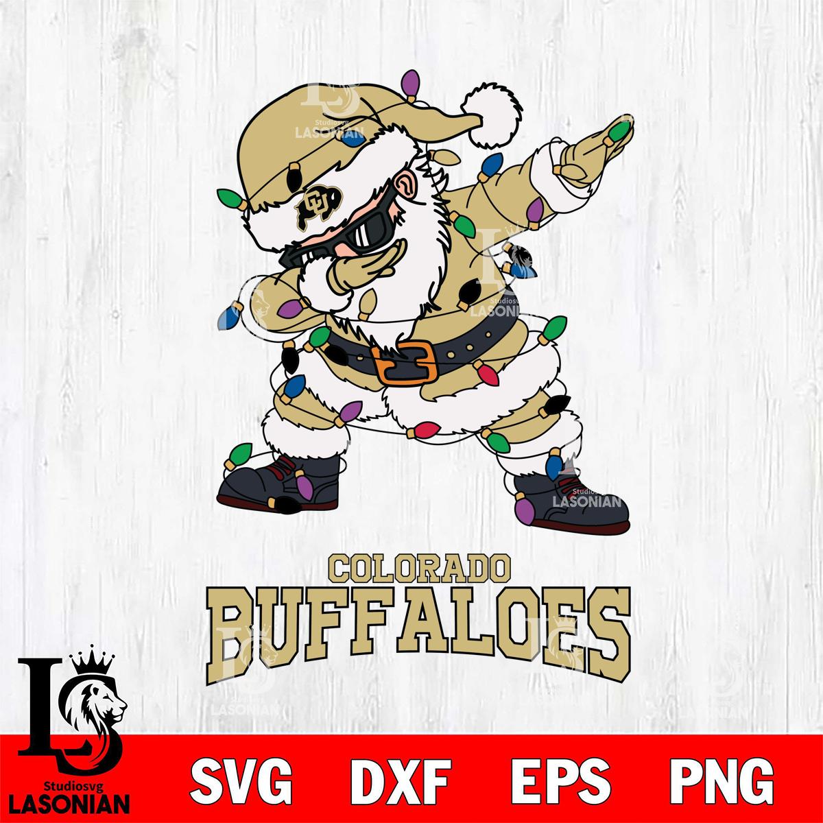 Colorado Buffaloes Dabbing Santa Claus Ugly Christmas – lasoniansvg