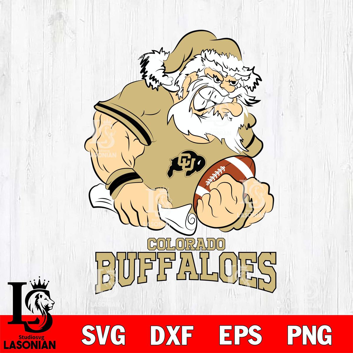 Colorado Buffaloes Santa Claus Angry – lasoniansvg