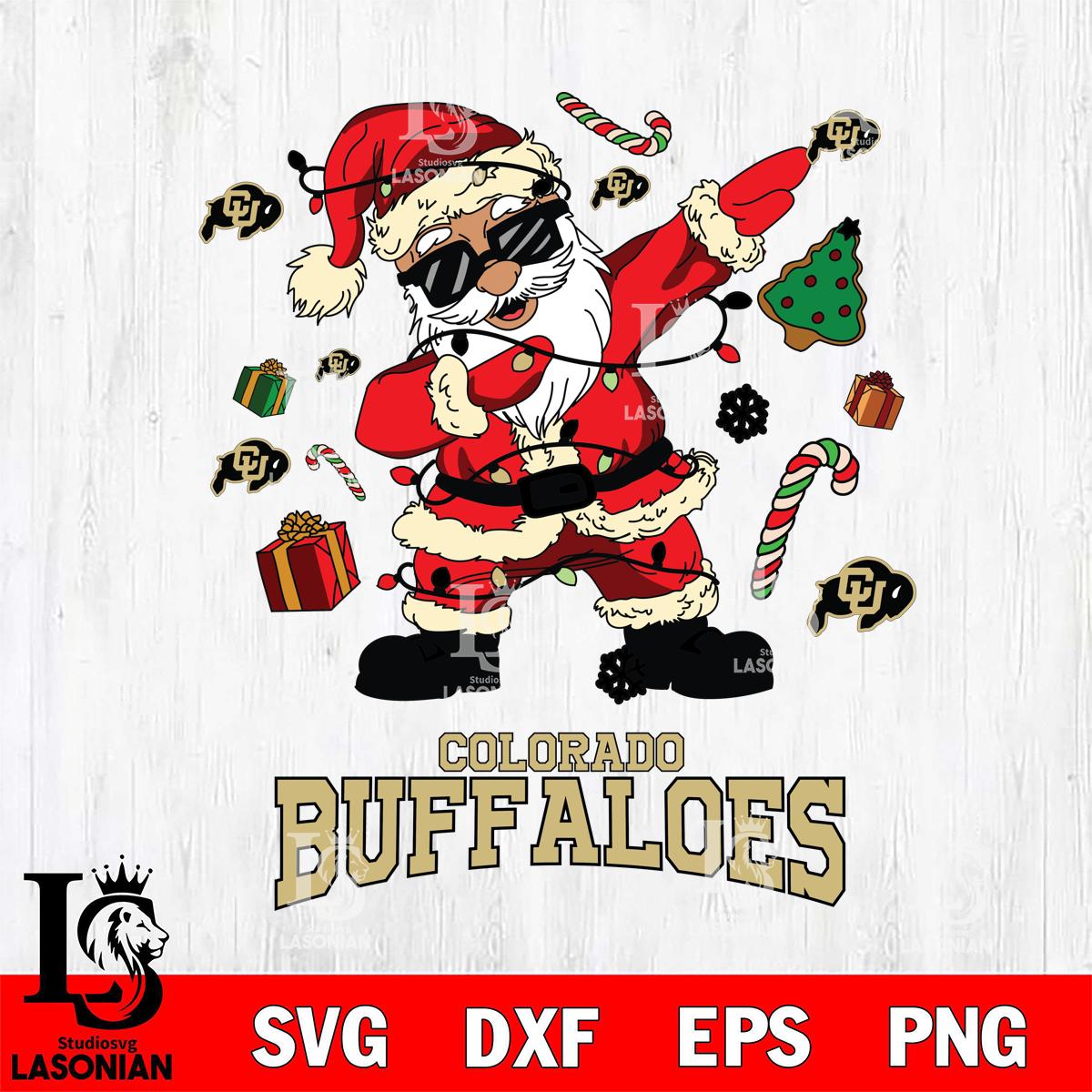 Colorado Buffaloes Santa Claus Football – lasoniansvg