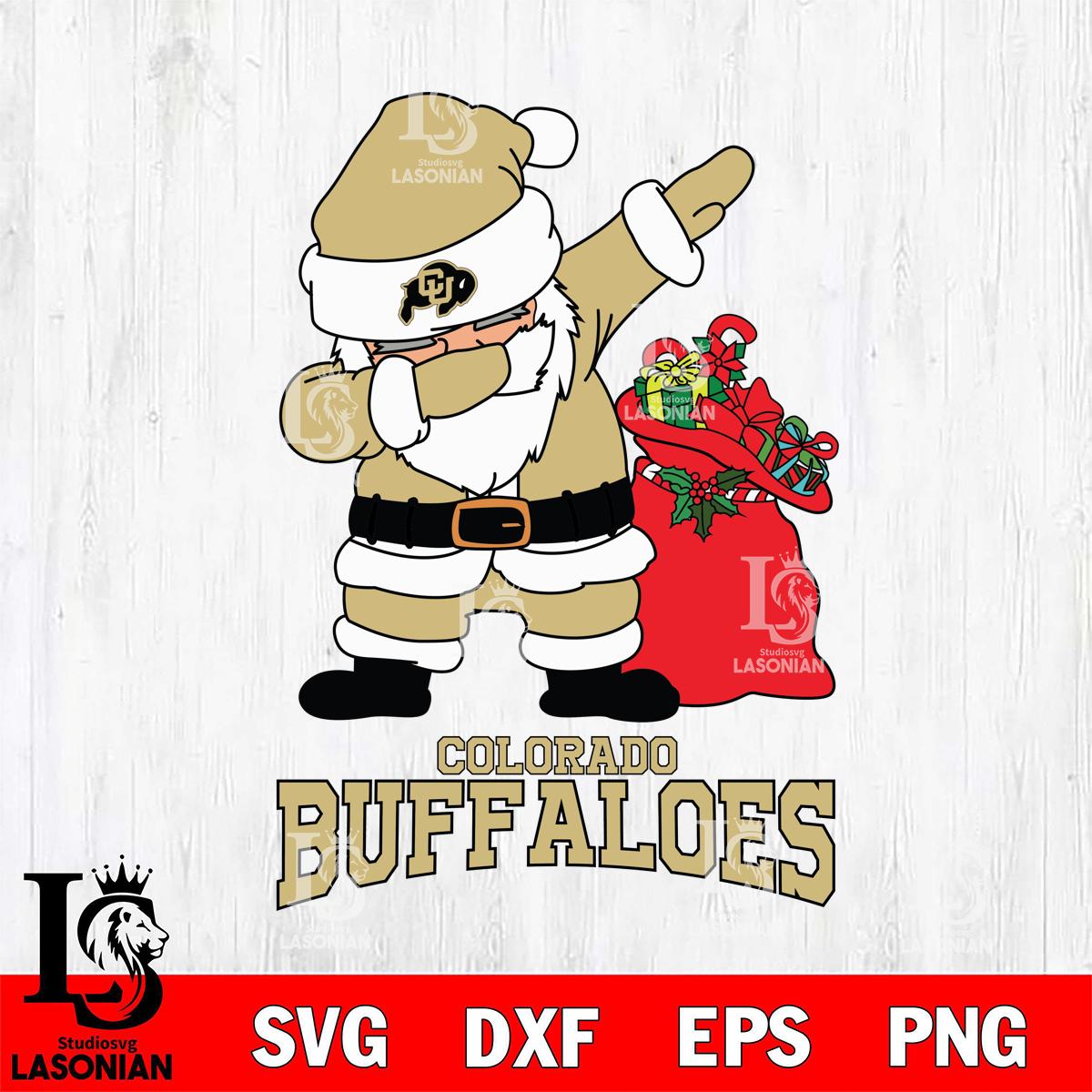 Colorado Buffaloes Santa Dabbing Christmas – lasoniansvg