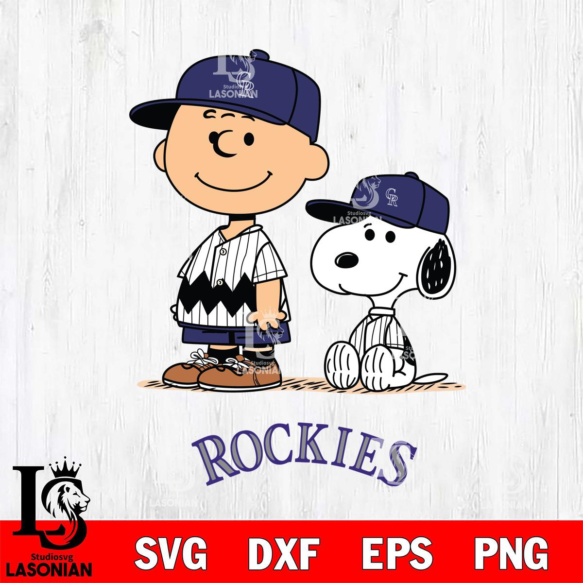 Colorado Rockies Snoopy and Charlie brown Smile Sport – lasoniansvg