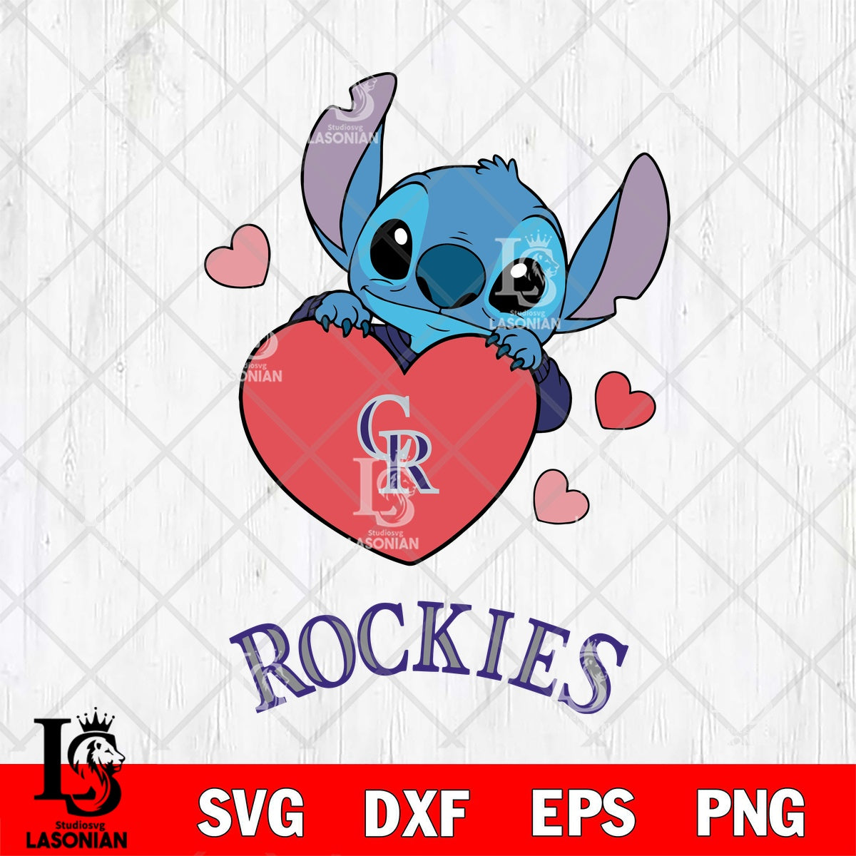 Colorado Rockies Stitch hugging heart File cut , Criucut , Digital ...