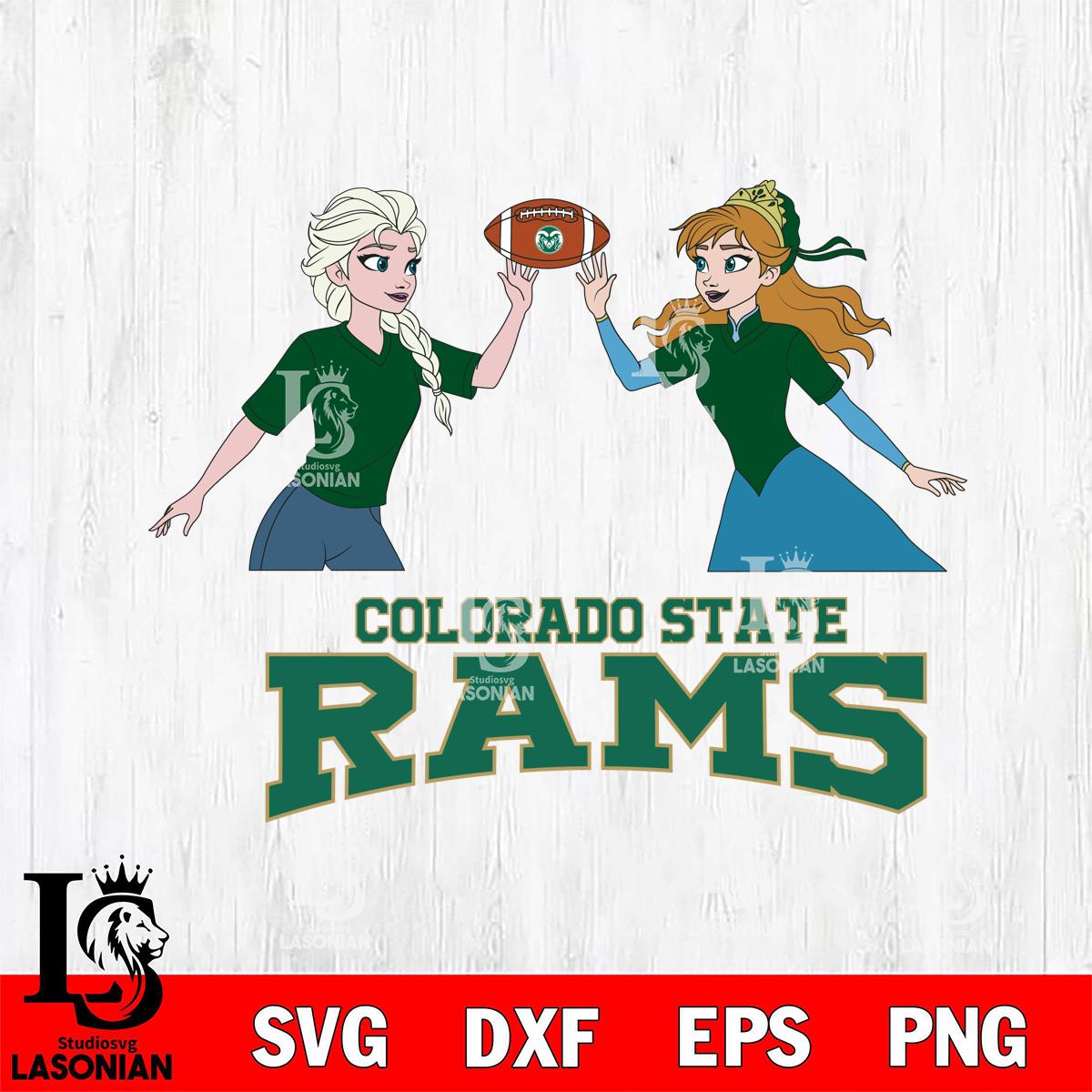 Colorado State Rams Elsa & Anna Football – lasoniansvg