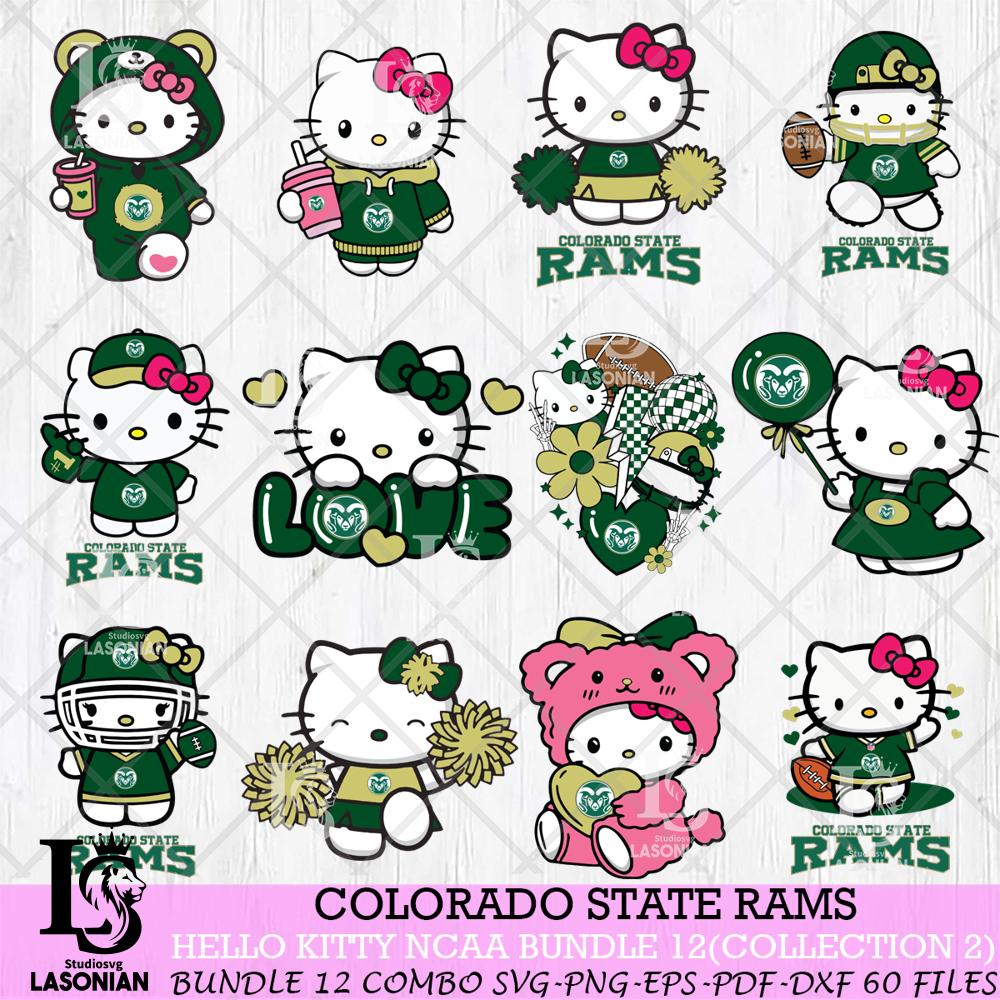 Colorado State Rams Hello Kitty Bundle 12 SVG – lasoniansvg