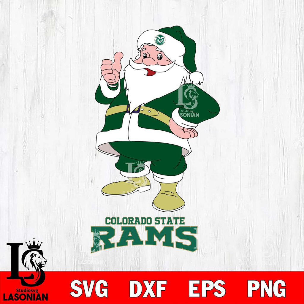 Colorado State Rams Santa claus – lasoniansvg