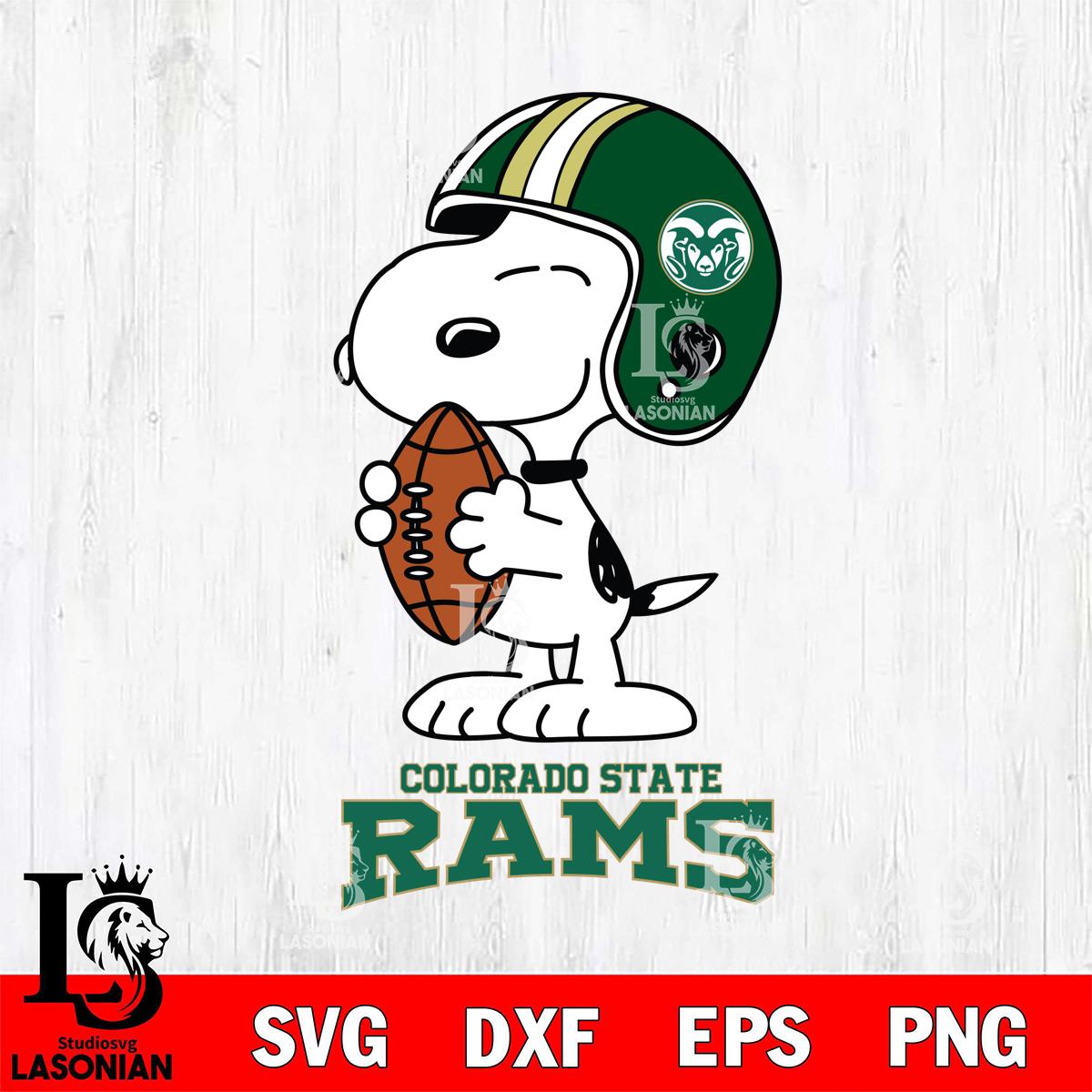 Colorado State Rams Snoopy Rugby – lasoniansvg