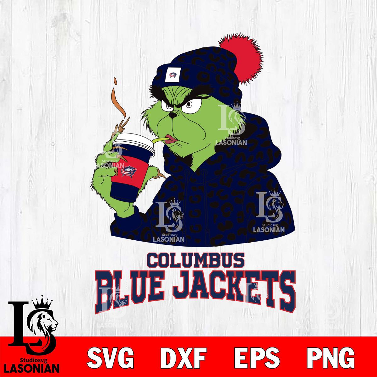 Columbus Blue Jackets Grinch Leopard Christmas – lasoniansvg