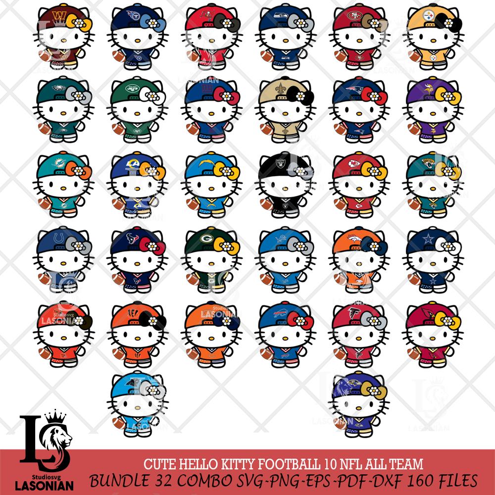 Cute Hello Kitty Football 10 NFL – lasoniansvg