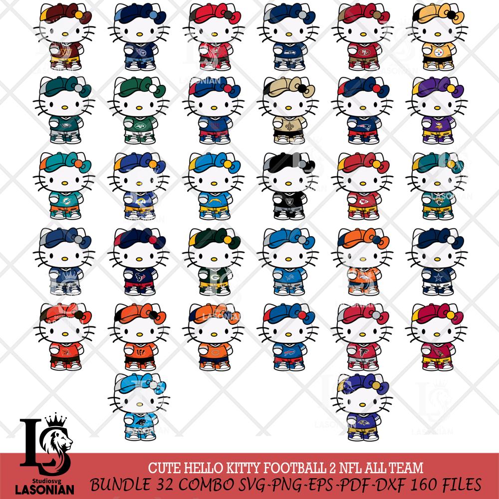 Cute Hello Kitty Football 2 NFL – lasoniansvg
