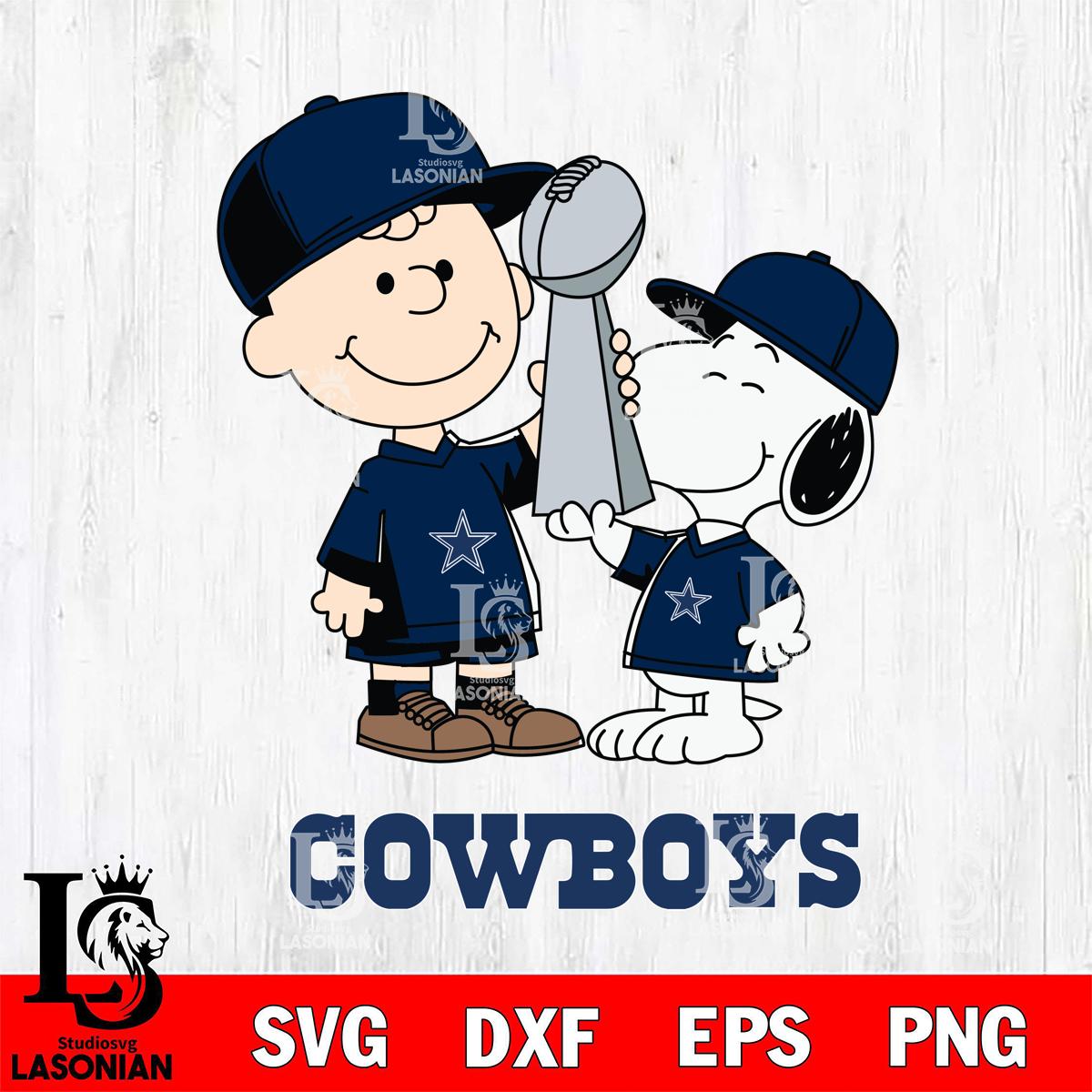 Dallas Cowboys Charlie Brown and Snoopy Champions – lasoniansvg