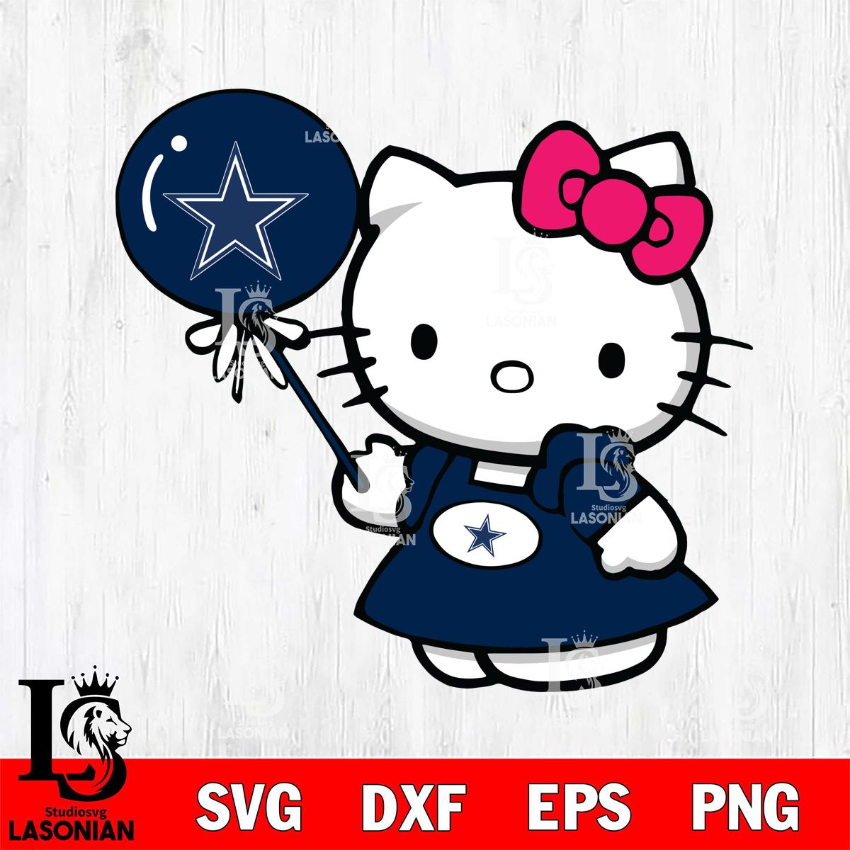 Dallas Cowboys Cute Hello Kitty 2 – lasoniansvg