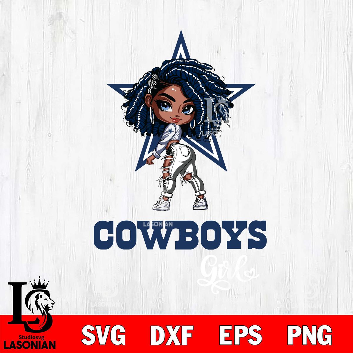 Dallas Cowboys Fan Girl – lasoniansvg