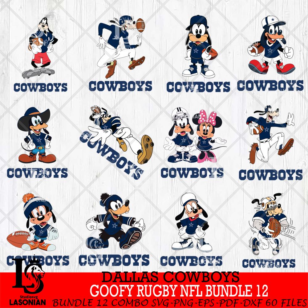 Dallas Cowboys Goofy Rugby NFL Bundle 12 – lasoniansvg