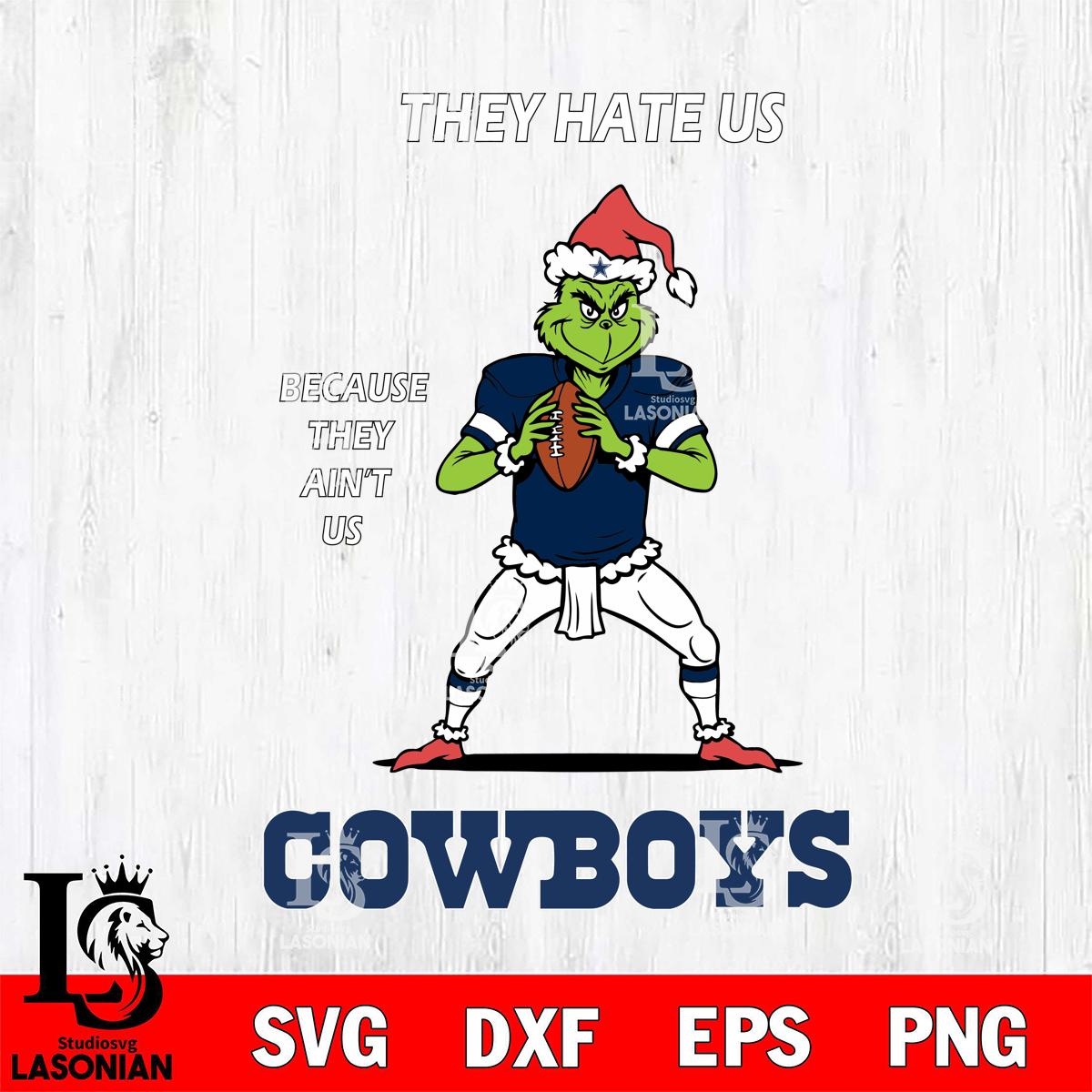 Dallas Cowboys Gricnh They Hate Us throw ball – lasoniansvg