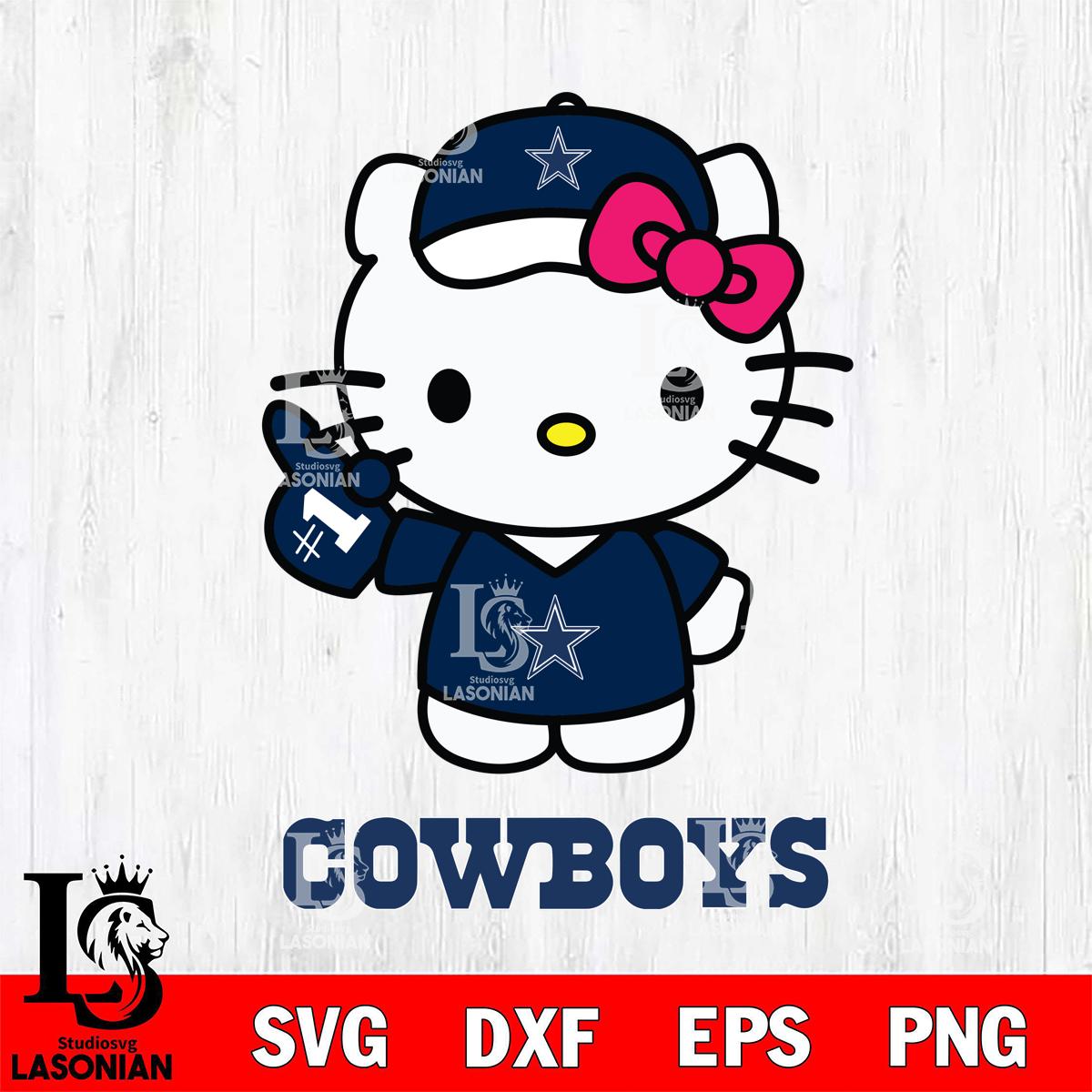 Dallas Cowboys Hello Kitty Best Fan – lasoniansvg