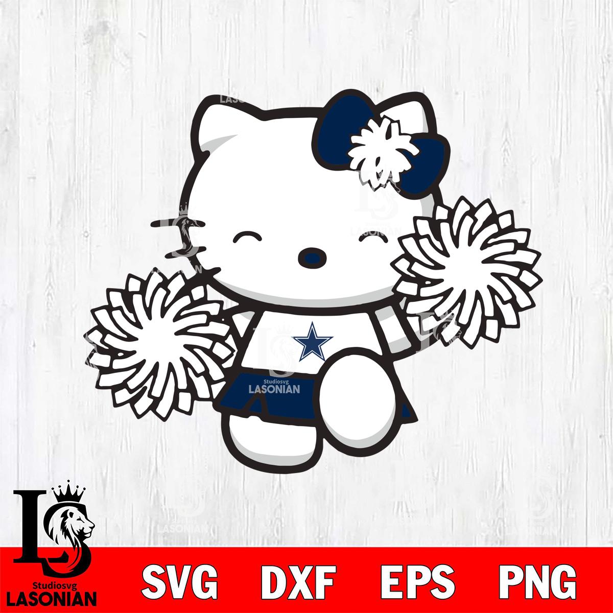 Dallas Cowboys Hello Kitty Cheerleader – lasoniansvg