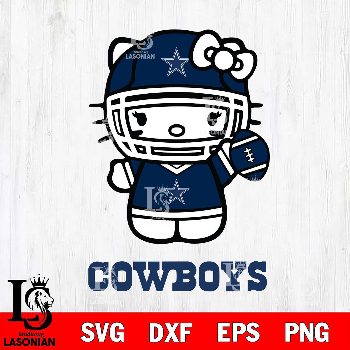 Dallas Cowboys Hello Kitty Nfl 1 – lasoniansvg