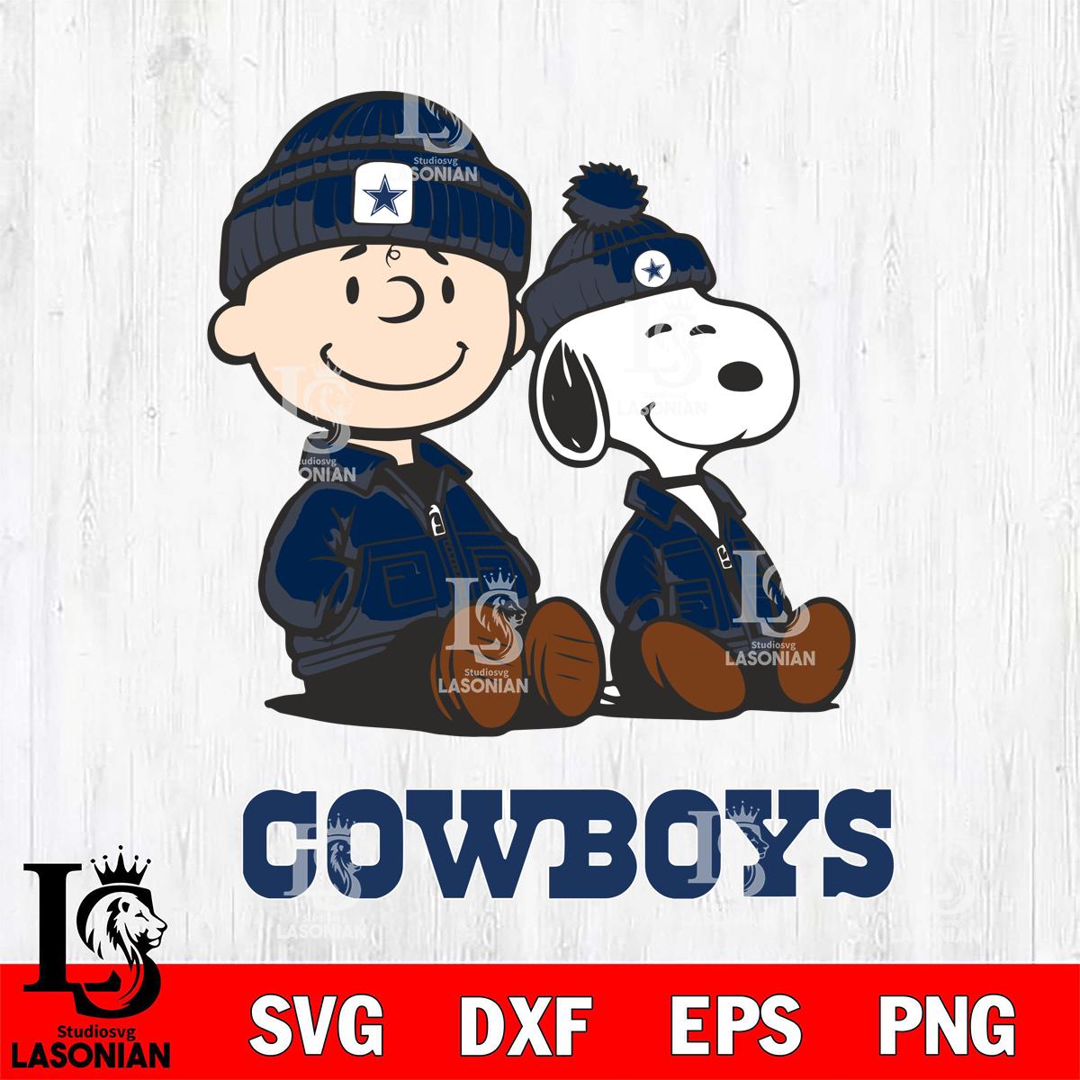 Dallas Cowboys Snoopy and Charlie Sport – lasoniansvg