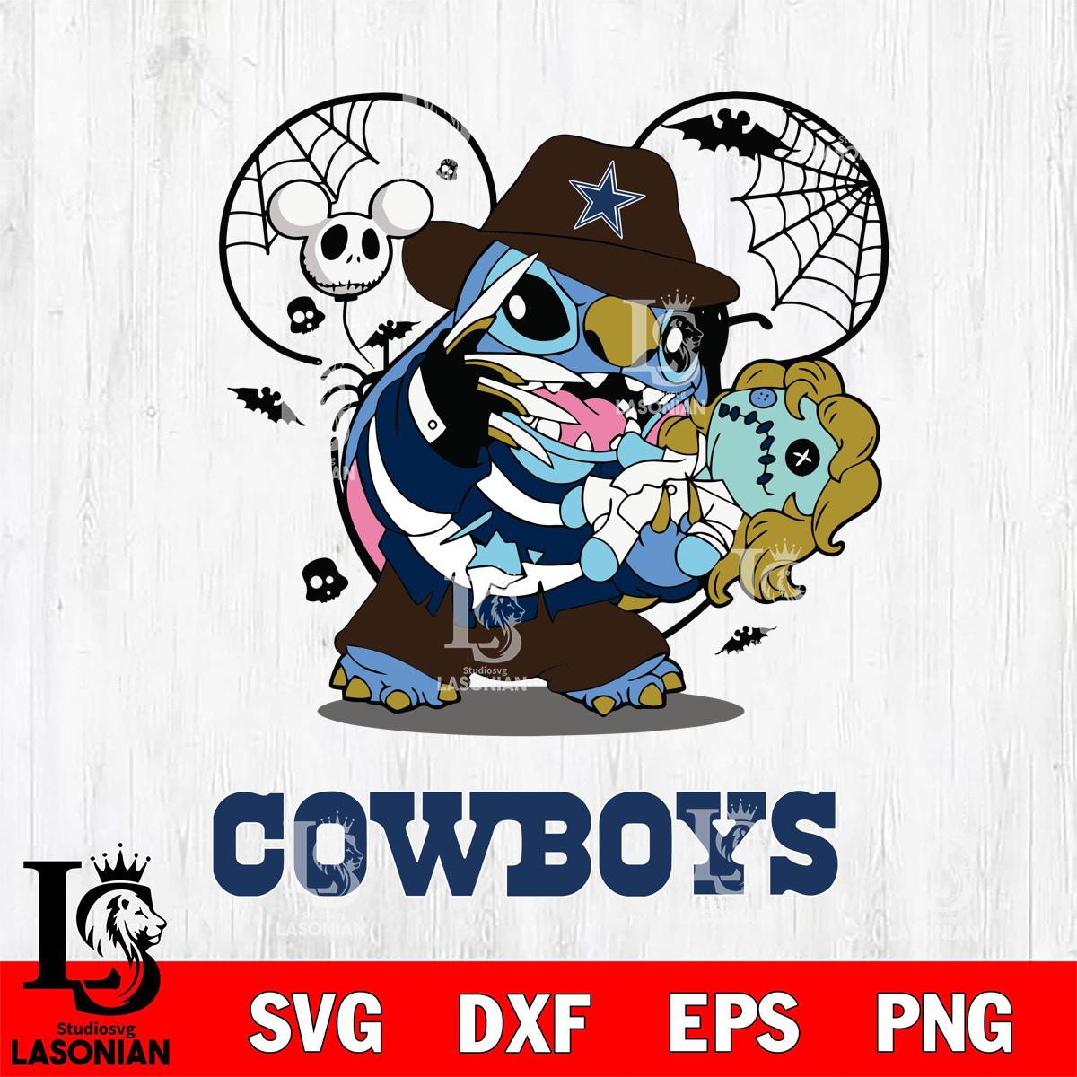 Dallas Cowboys Stitch Freddy Krueger Halloween – lasoniansvg