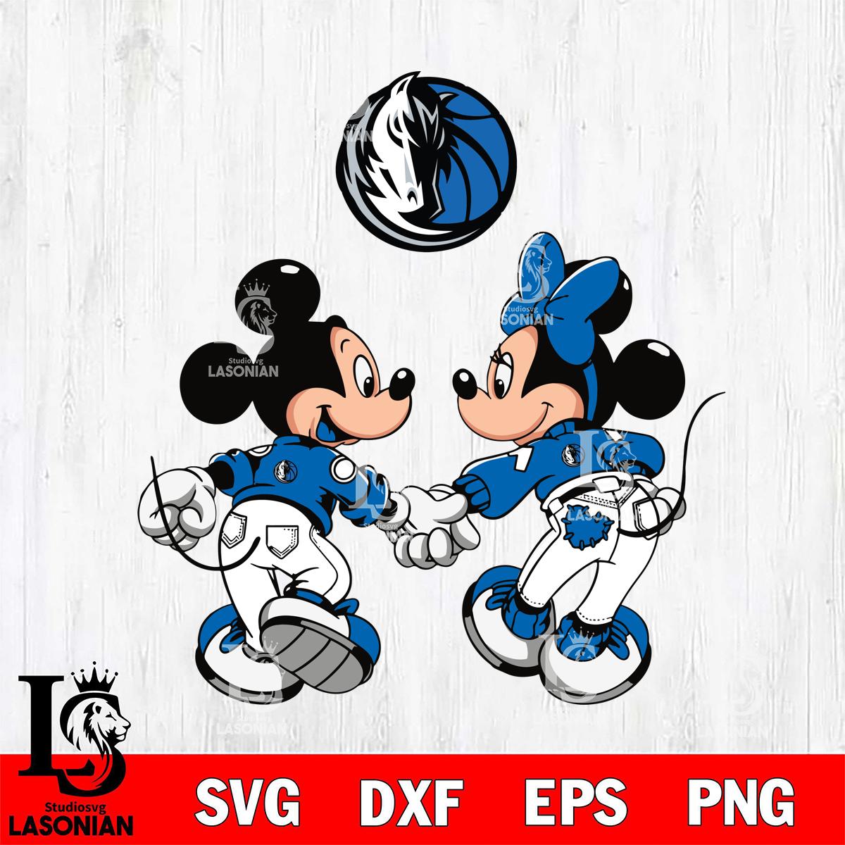 Dallas Mavericks Fan Minnie And Mickey Love – lasoniansvg