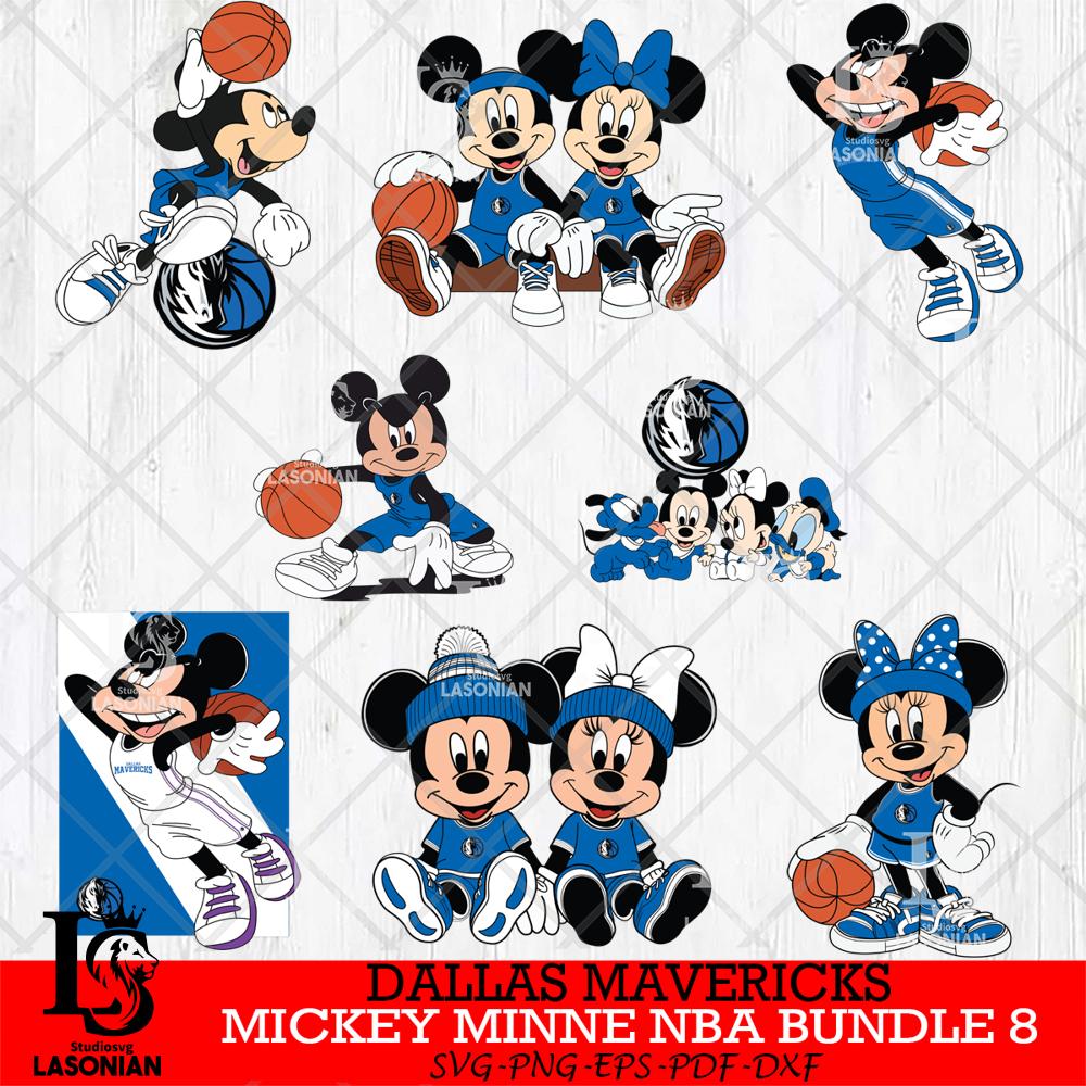 Dallas Mavericks Mickey Minne NBA Bundle 8 SVG – lasoniansvg