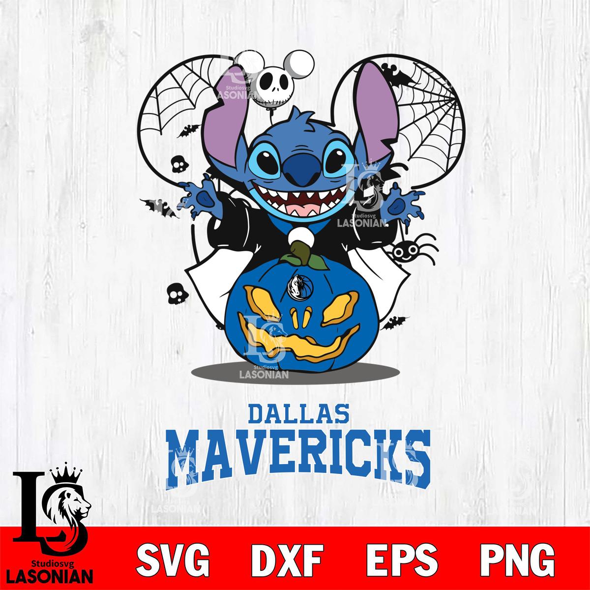 Dallas Mavericks Stitch Horror Halloween – lasoniansvg
