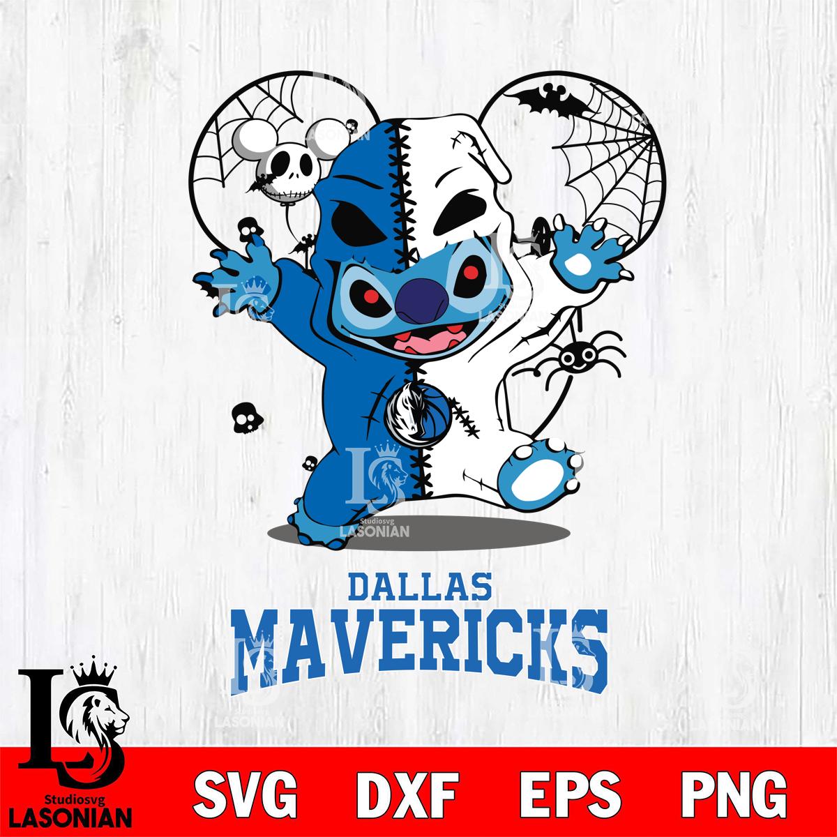 Dallas Mavericks Stitch Horror Halloween 2 – lasoniansvg