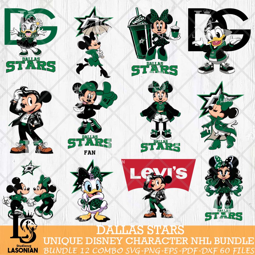 Dallas Stars Disney character NHL Bundle 12 – lasoniansvg
