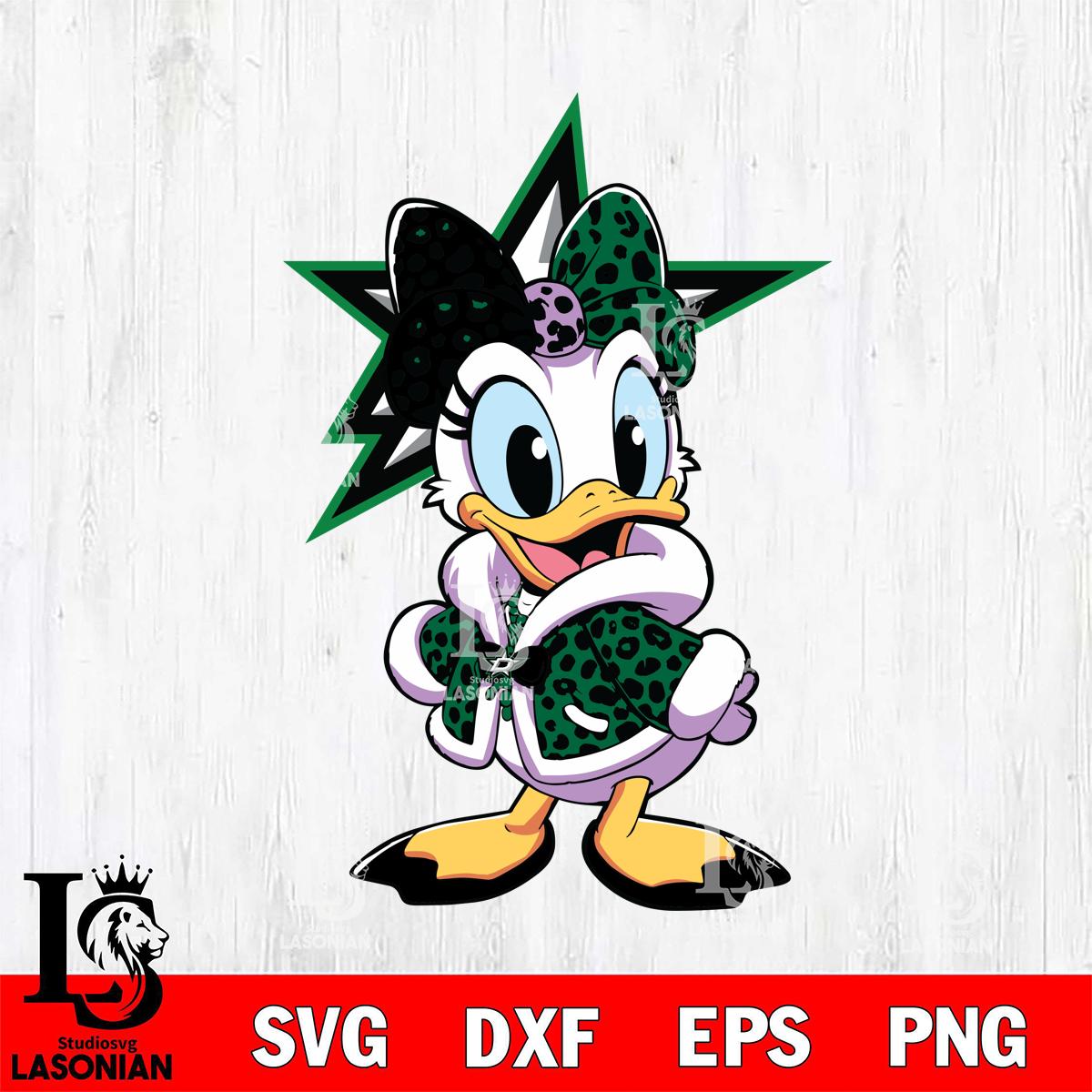 Dallas Stars Fancy Daisy Duck Disney – lasoniansvg
