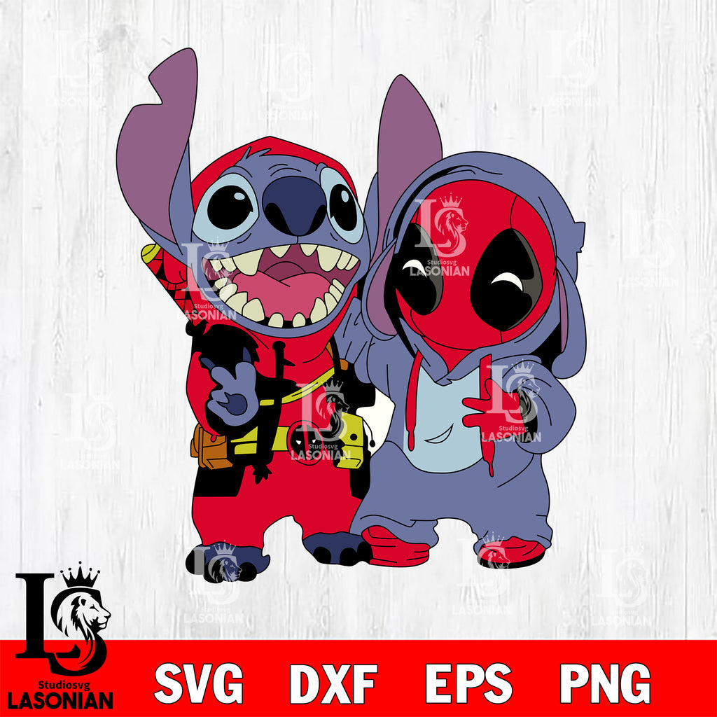Deadpool and Stitch – lasoniansvg