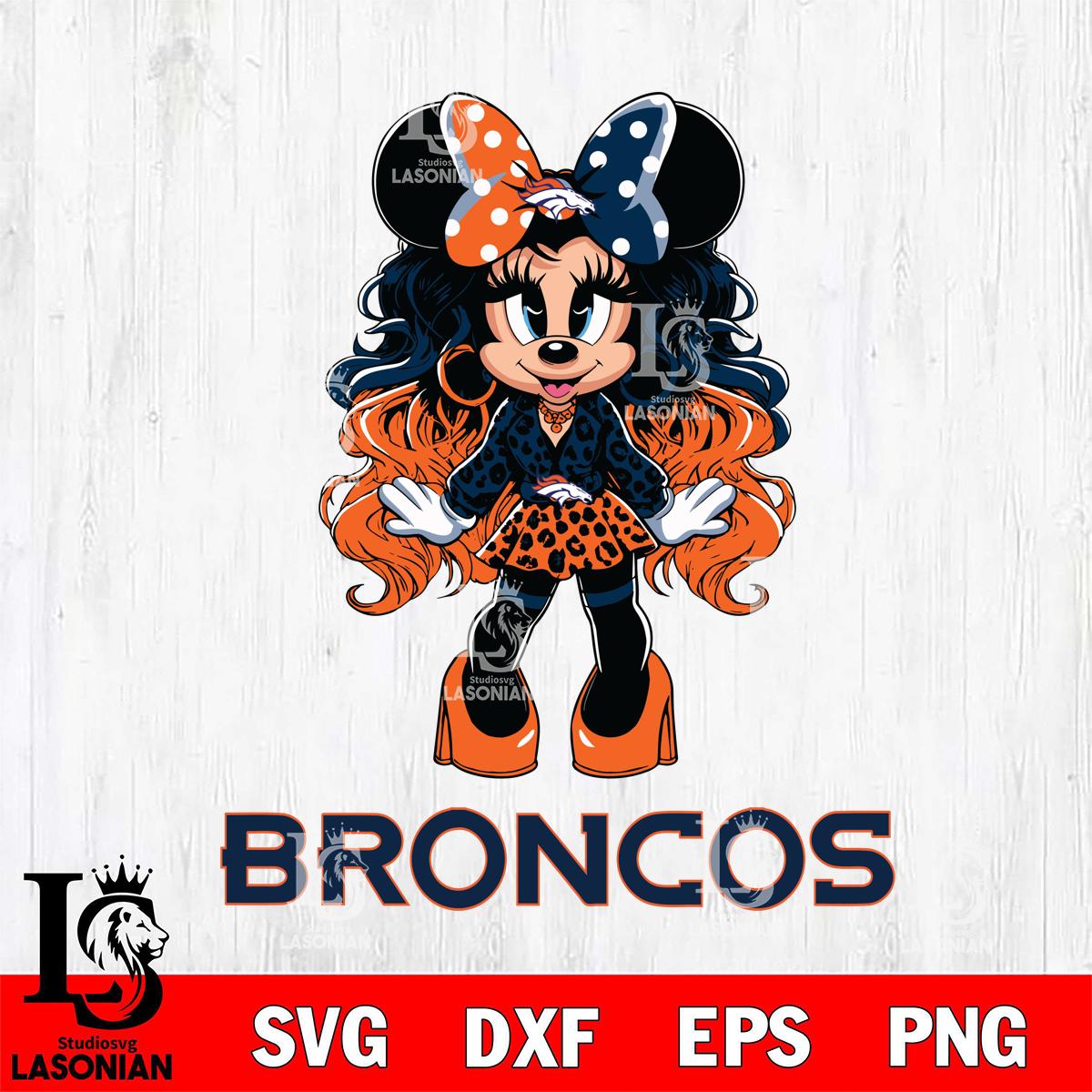 Denver Broncos Beauty Minnie Mouse – lasoniansvg