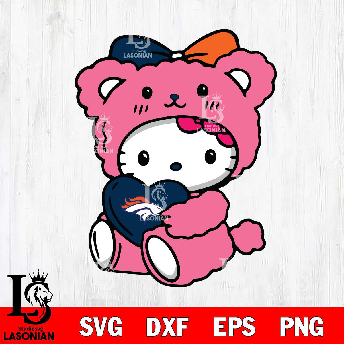 Denver Broncos Cute Hello Kitty 3 – lasoniansvg