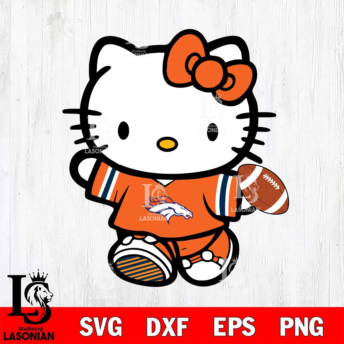 Denver Broncos Cute Hello Kitty Football 7 – lasoniansvg