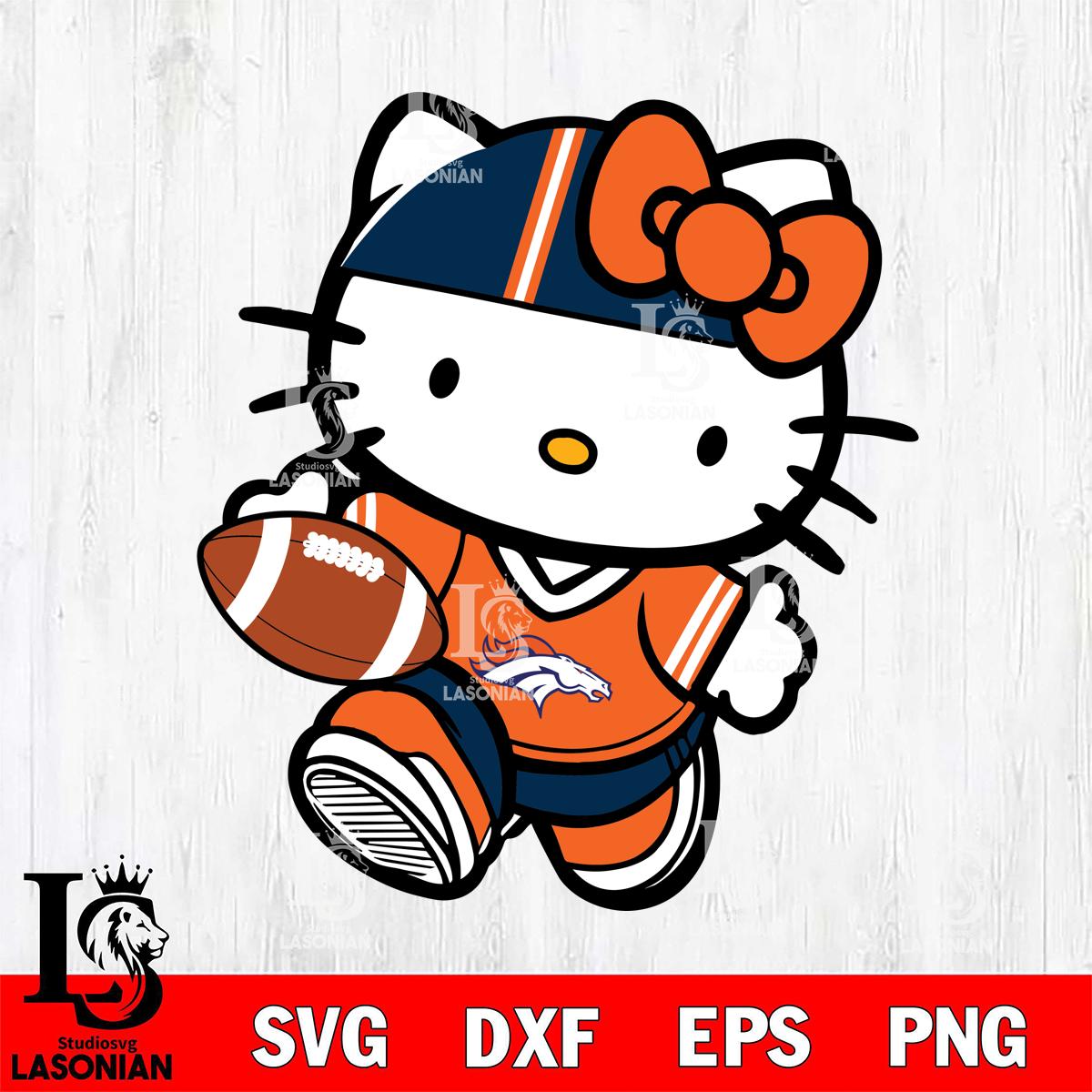 Denver Broncos Cute Hello Kitty Football 9 – lasoniansvg