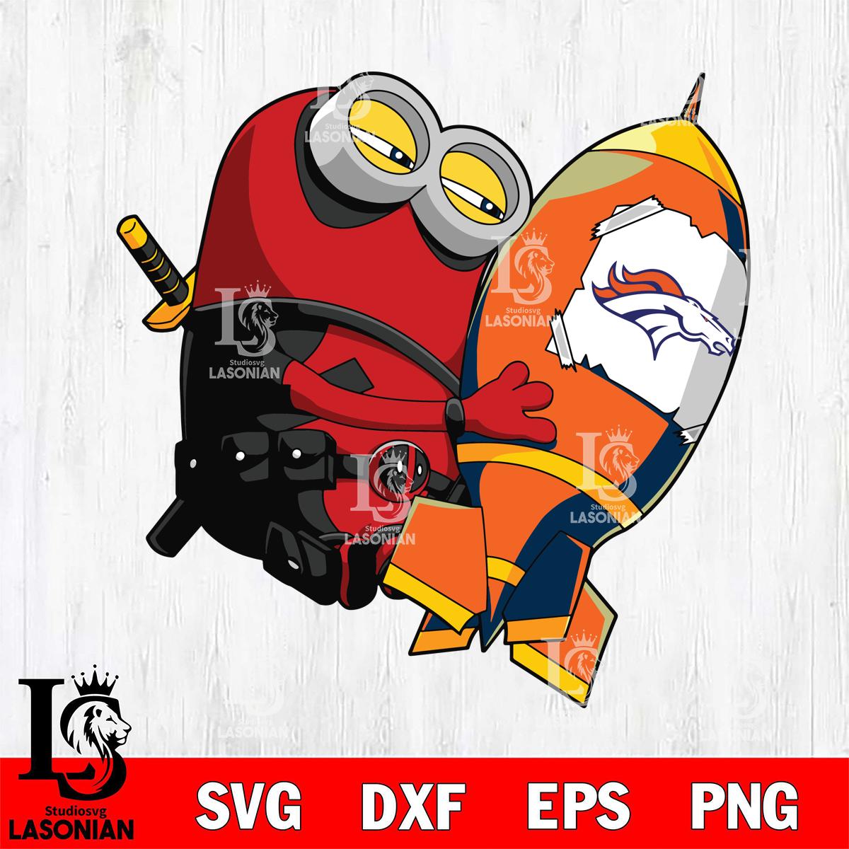 Denver Broncos Deadpool Minion Marvel – lasoniansvg