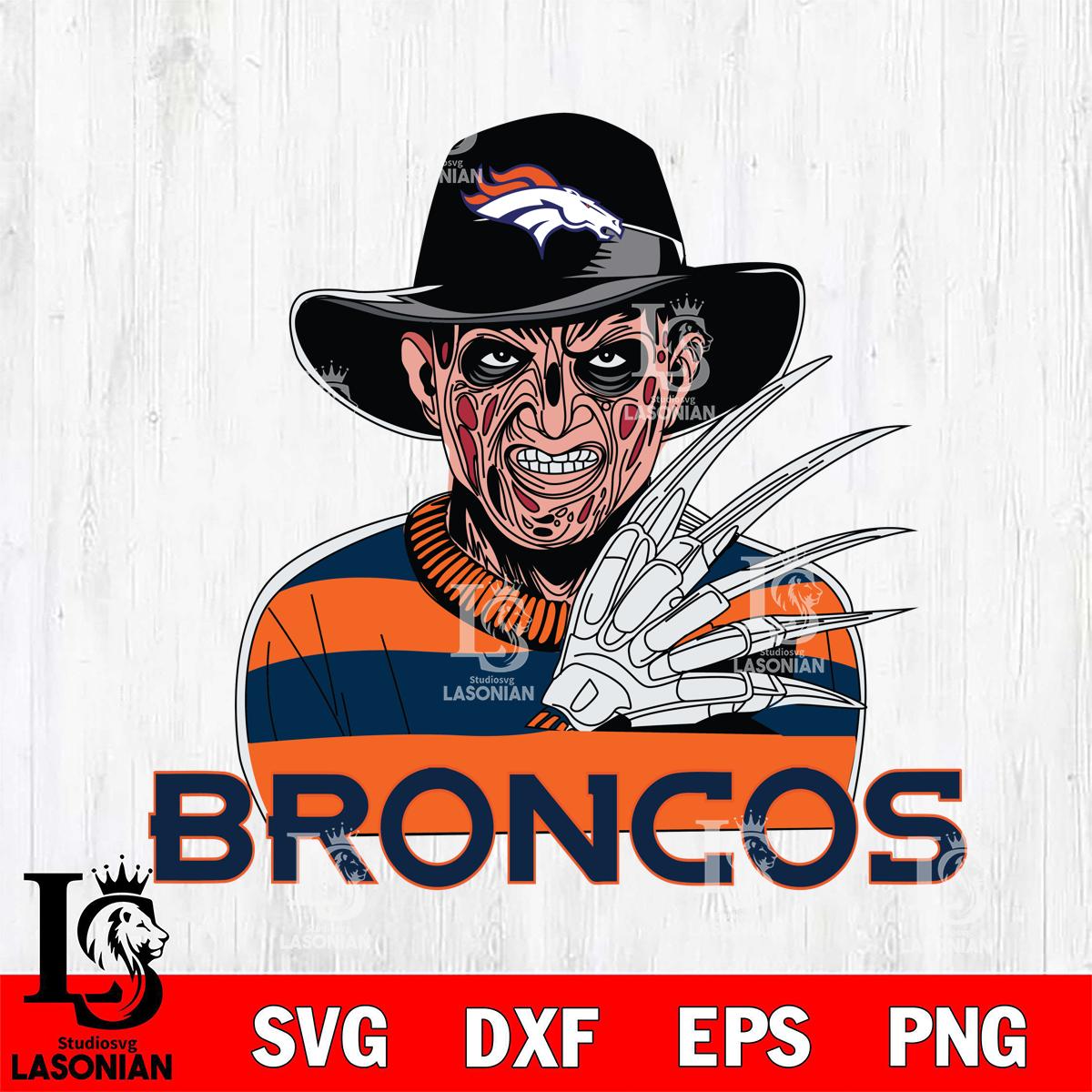 Denver Broncos Freddy Krueger Horror Halloween – lasoniansvg