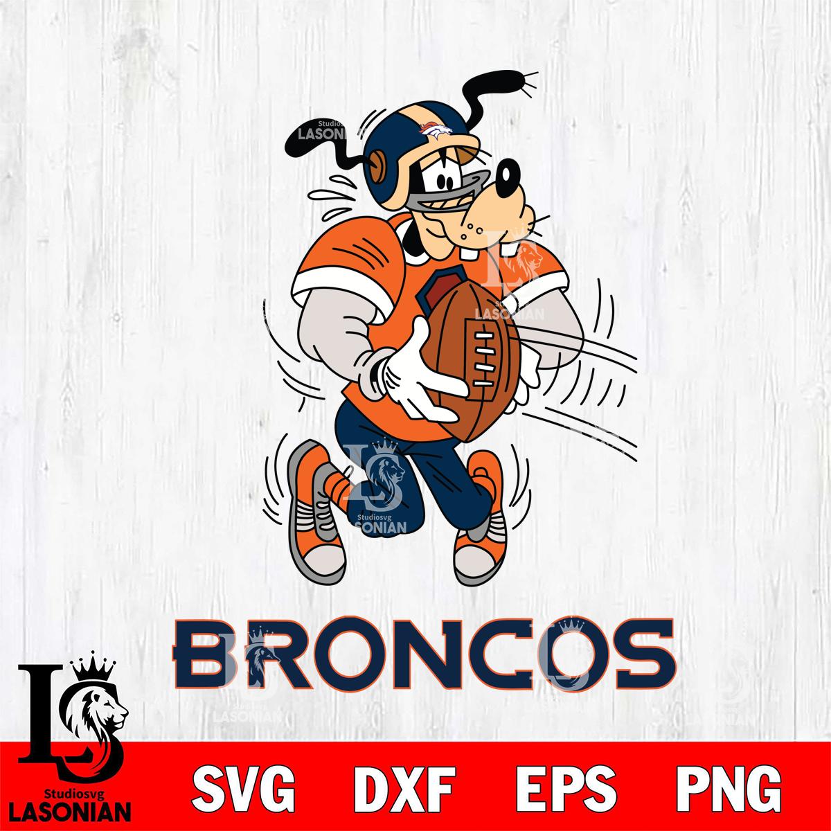 Denver Broncos Goofy Sport Football – lasoniansvg