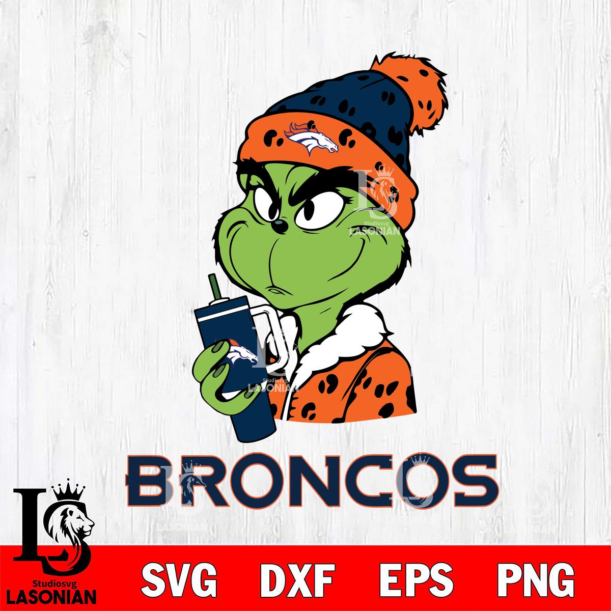 Denver Broncos Grinch Bougie Leopard – lasoniansvg