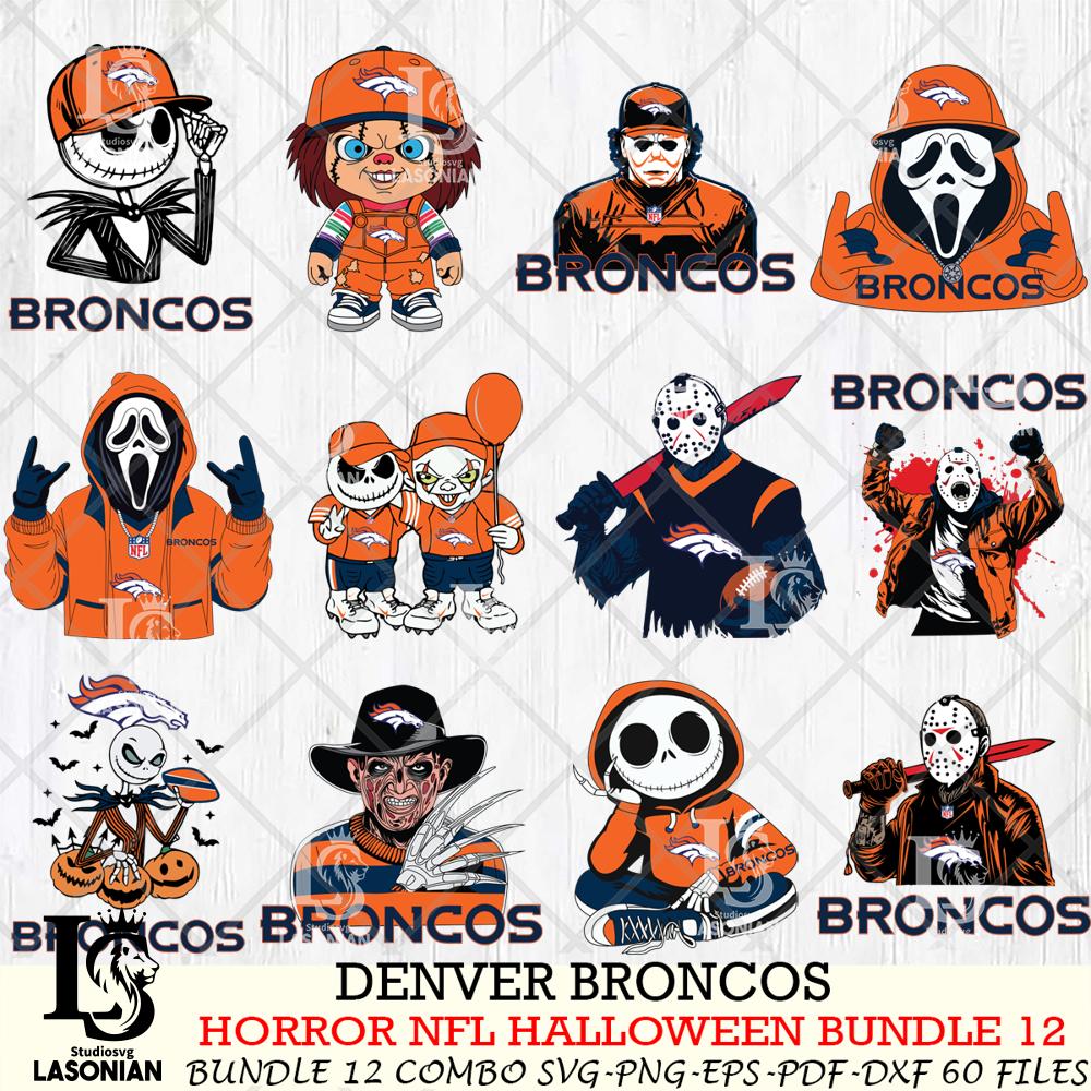 Denver Broncos Halloween Bundle 12 SVG – lasoniansvg