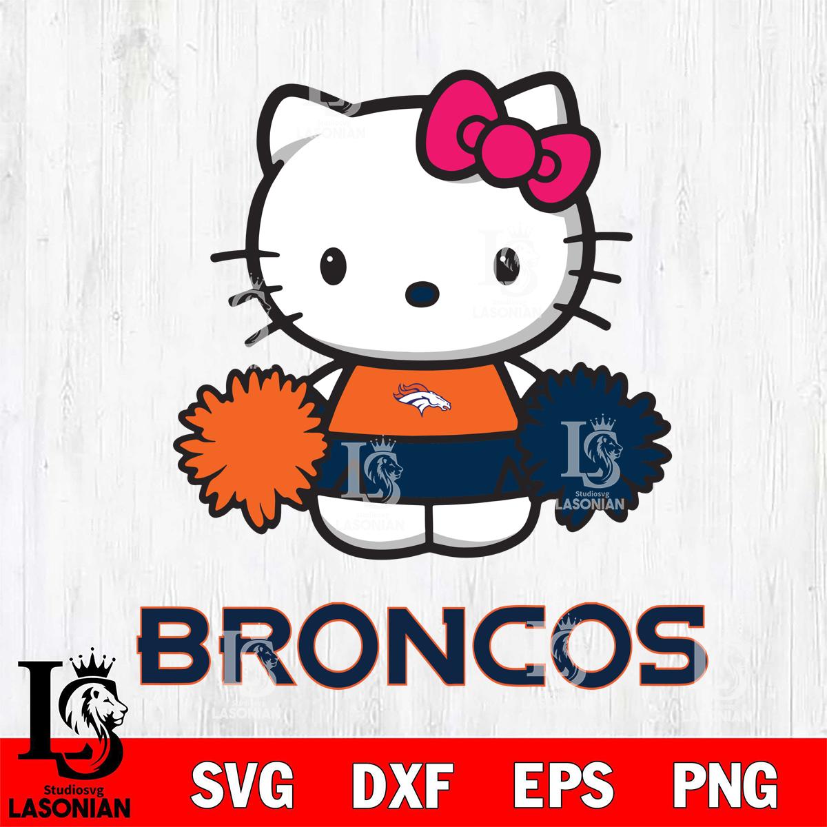 Denver Broncos Hello Kitty Cheerleader 2 – lasoniansvg