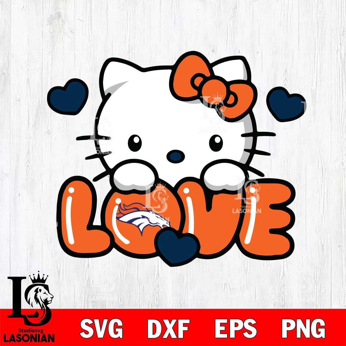 Denver Broncos Hello Kitty Love – lasoniansvg