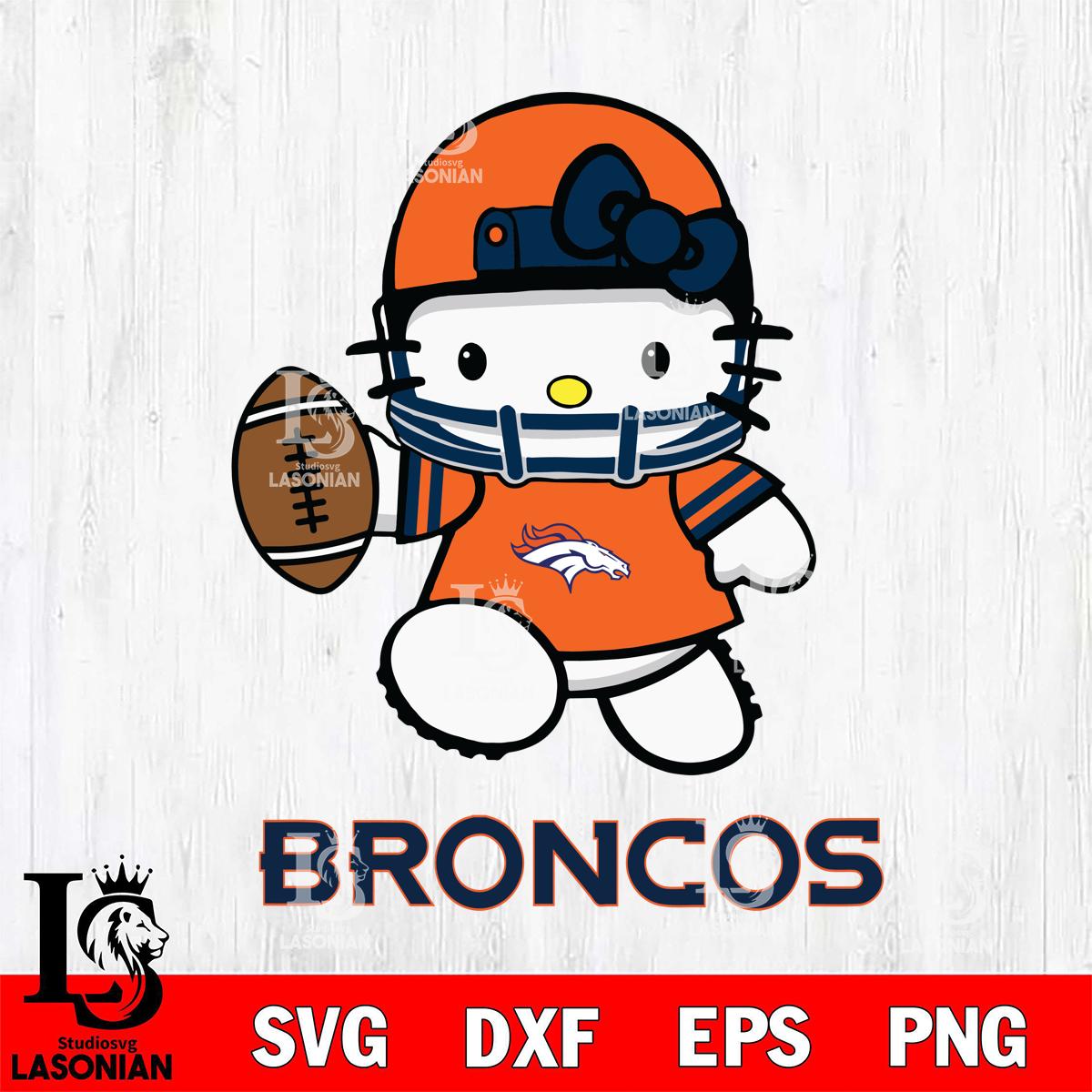Denver Broncos Hello Kitty Nfl 4 – lasoniansvg